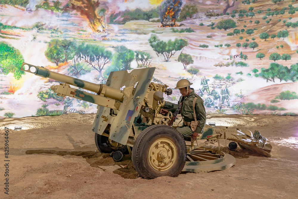 Royal Tank Museum, Amman, Jordan - May 4, 2024: Classic British 25 ...