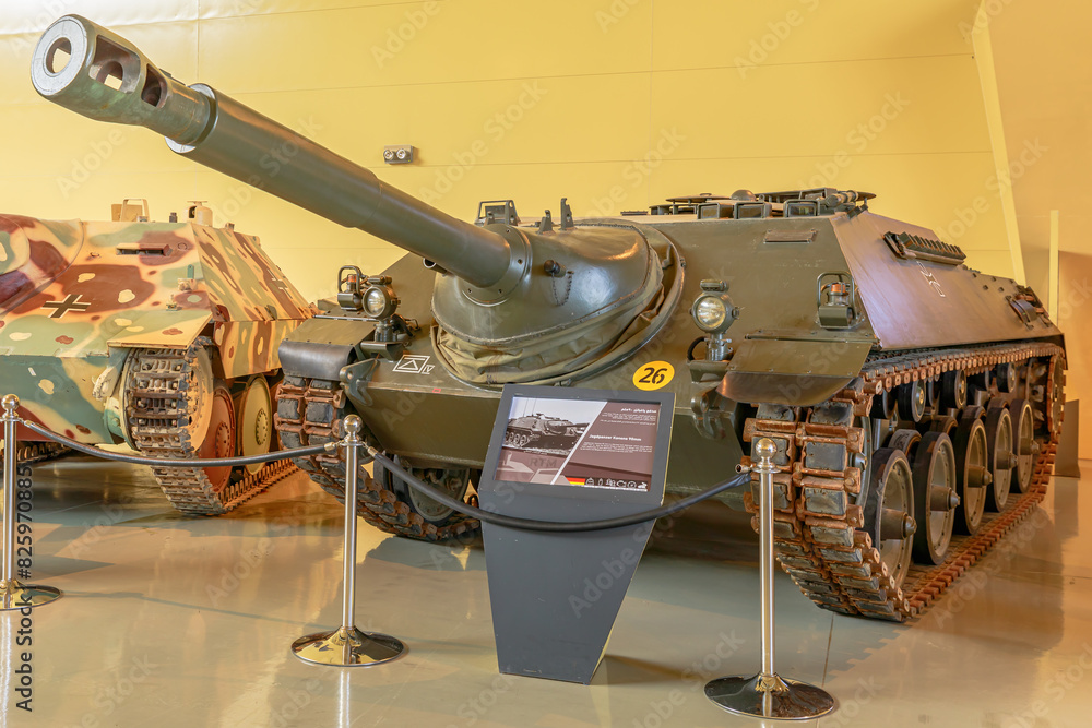 Royal Tank Museum, Amman, Jordan - May 4, 2024: 1960s German army ...