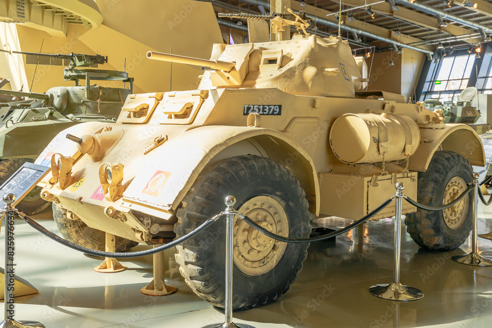 Royal Tank Museum, Amman, Jordan - May 4, 2024: T17E1 Staghound ...