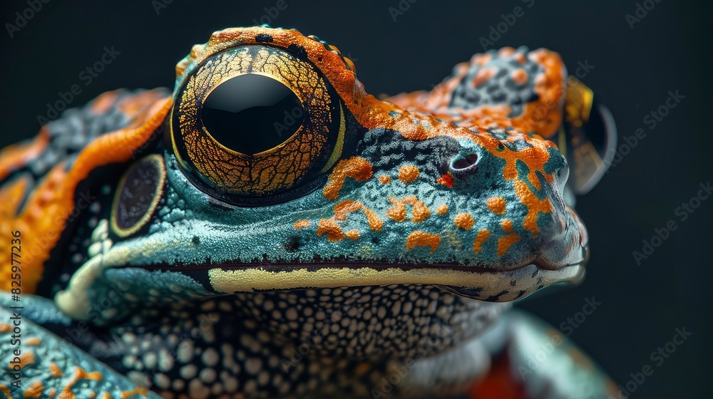 Macro Photography of a Rare Frog: Showcasing Bright, Vivid Colors and ...