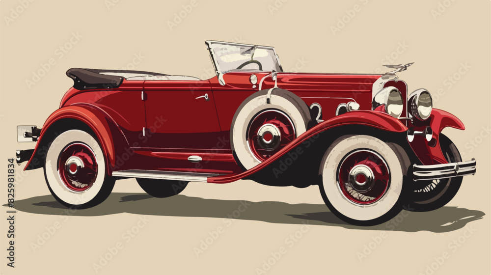 Vintage Car Vector Clipart EPS vector style vector de Stock Vector ...