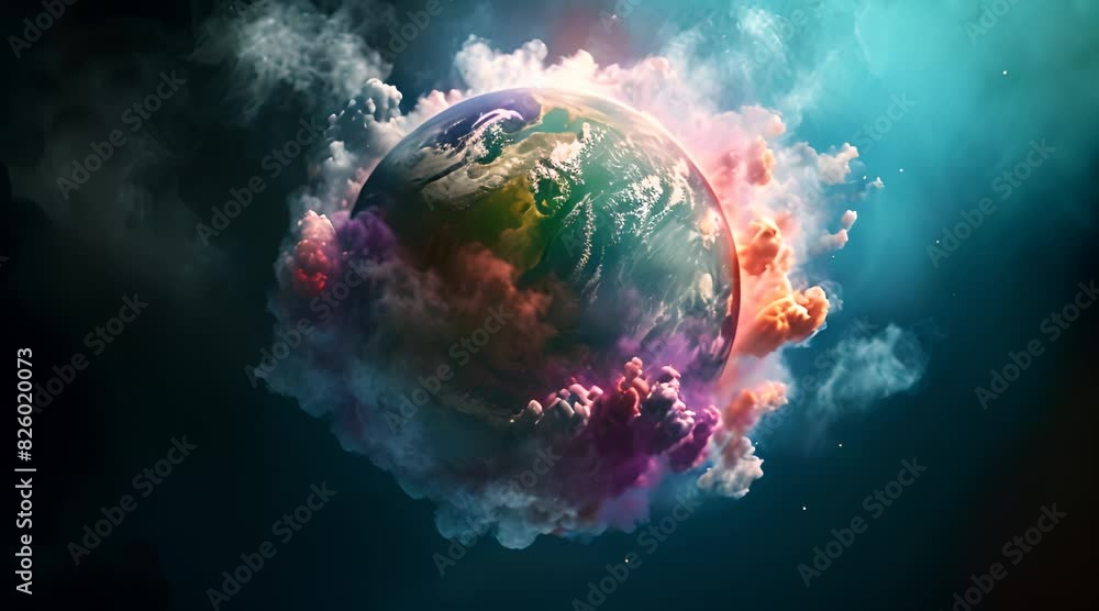 International day ozone layer. Global warming. Destruction of ozone ...