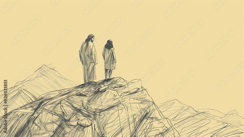 Biblical Illustration of Jesus Assisting in Difficult Decisions ...