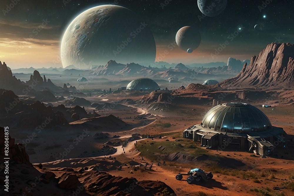 Step into a world of endless possibilities as you envision a colony on ...