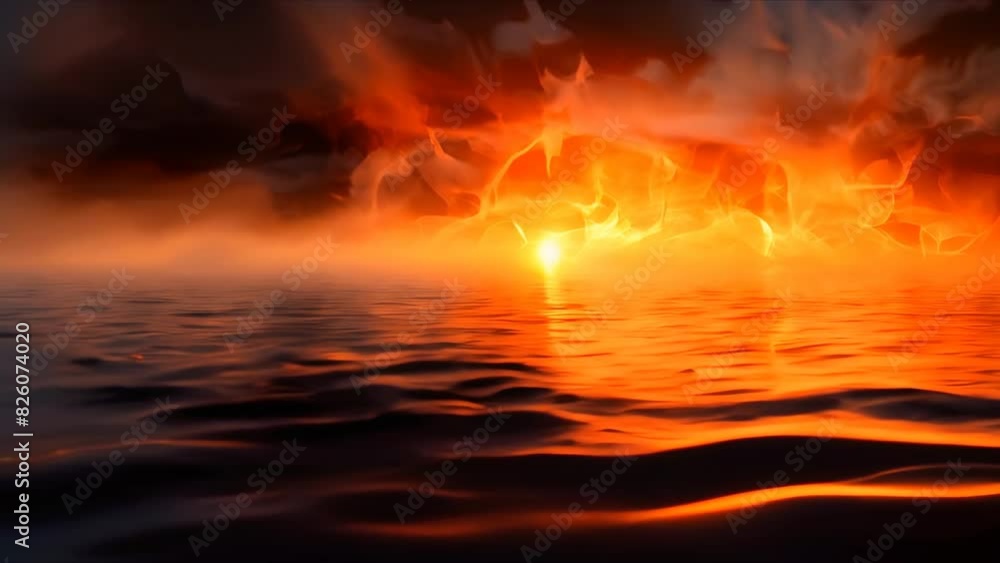 Highresolution sunrise HDRI environment map with dark golden sky over ...