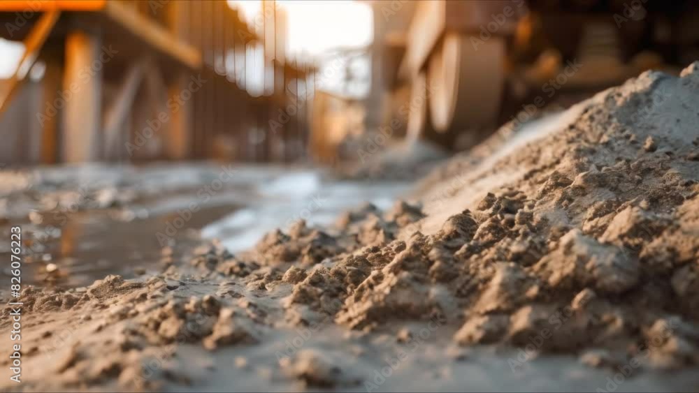 Step-by-Step Illustration of Concrete Production Process in ...