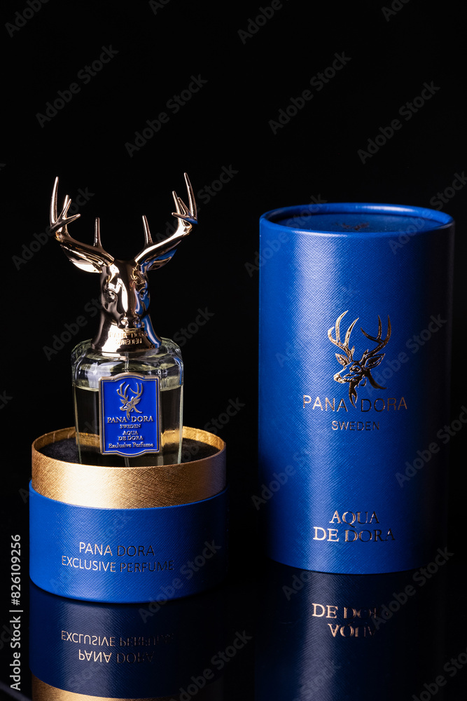 Kiev Ukraine 5 May 2024: Aqua de Dora Pana Dora for men luxury perfume ...