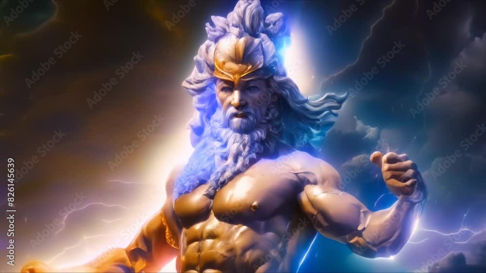 Zeus: The Greek God of Thunder and Lightning, Son of Cronus and Rhea ...