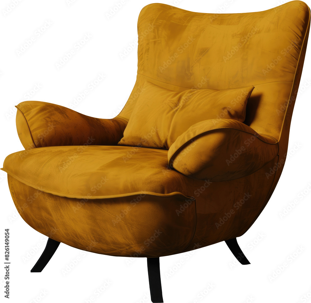 Modern lounge chair living room furniture transparent background PNG ...