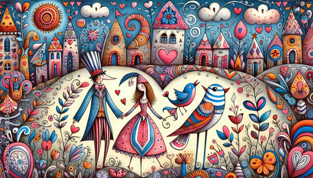 Día de San Valentín, Dia de los enamorados, Dia del amor, Ilustración ...