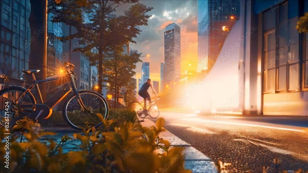 Image showing ecofriendly transportation like electric vehicles and ...