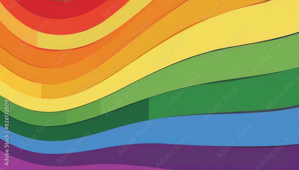 vector image of the lgbt flag, close up full screen, queer pride month ...