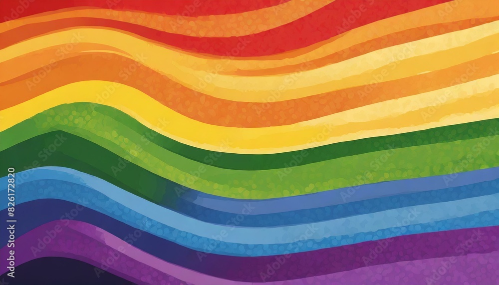 vector image of the lgbt flag, close up full screen, queer pride month ...