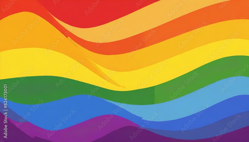 vector image of the lgbt flag, close up full screen, queer pride month ...