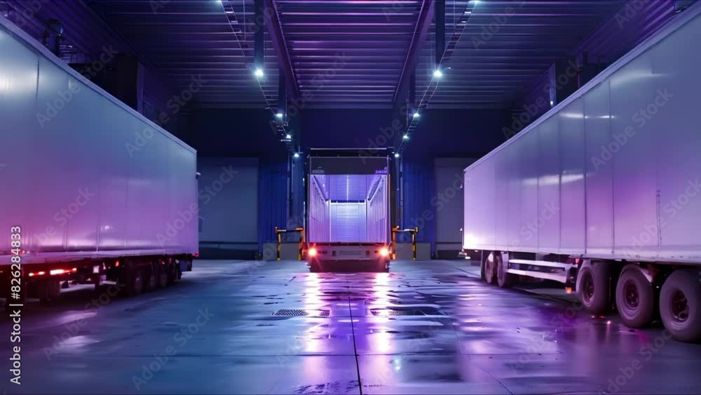 Vídeo do Stock: Illustration of Refrigerated Food Transport Highlighting Importance of Cold ...