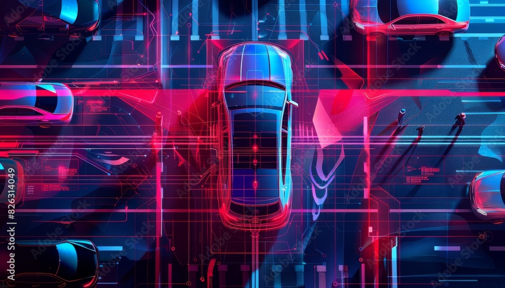 A modern illustration of the Advanced Driving Assistant System (ADAS ...