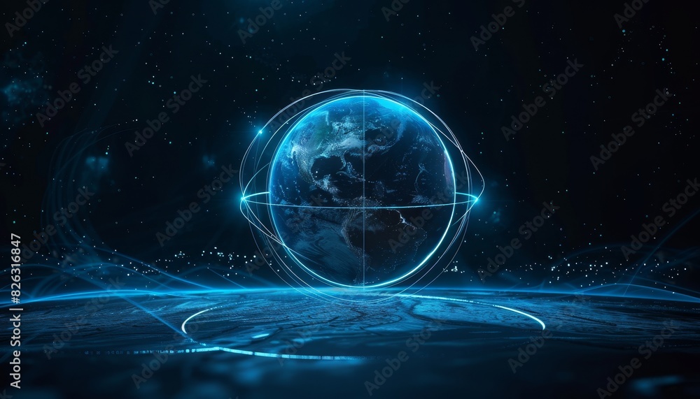 A 2D illustration of an icon or symbol set against a dark background ...