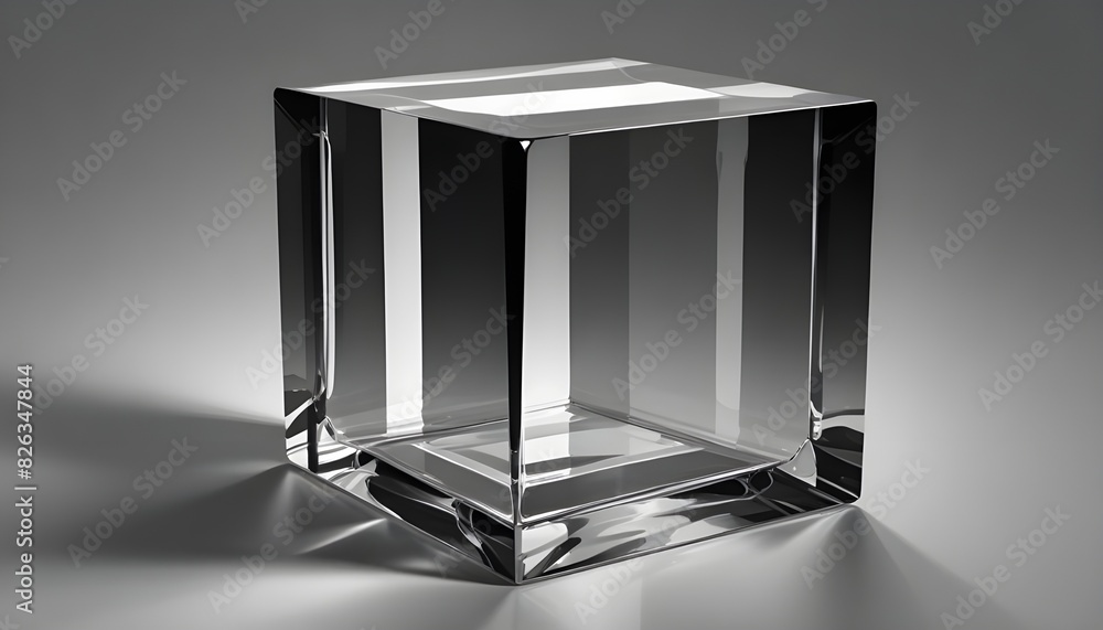 refraction of light spectrum through cube prism Stock Illustration ...