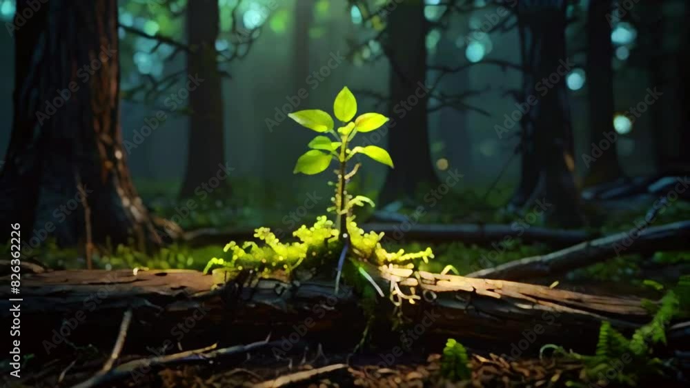 Witness the magic of nature's resilience as an AI-generated video ...