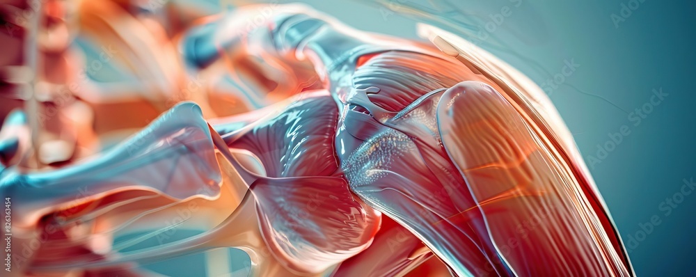 A medical illustration of rotator cuff tears, highlighting the torn ...