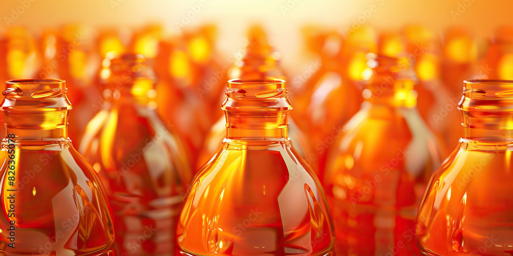 Sunset Orange Plastic Bottles: Less common but used for some food and ...