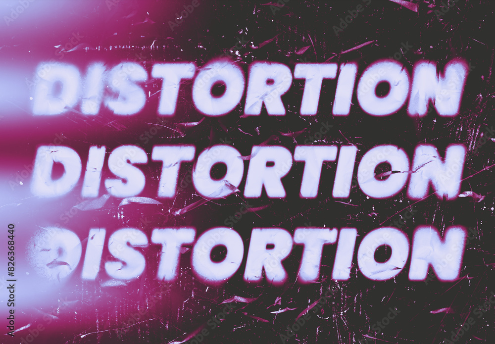 Grunge Distortion Text Effect Mockup Stock Template | Adobe Stock