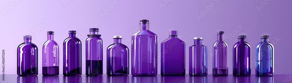 Royal Purple Plastic Bottles: Occasionally used for some cosmetic and health products, royal ...