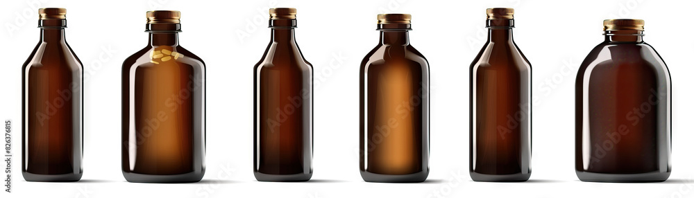 Brown Plastic Bottles: Often used for some beverages and pharmaceutical ...