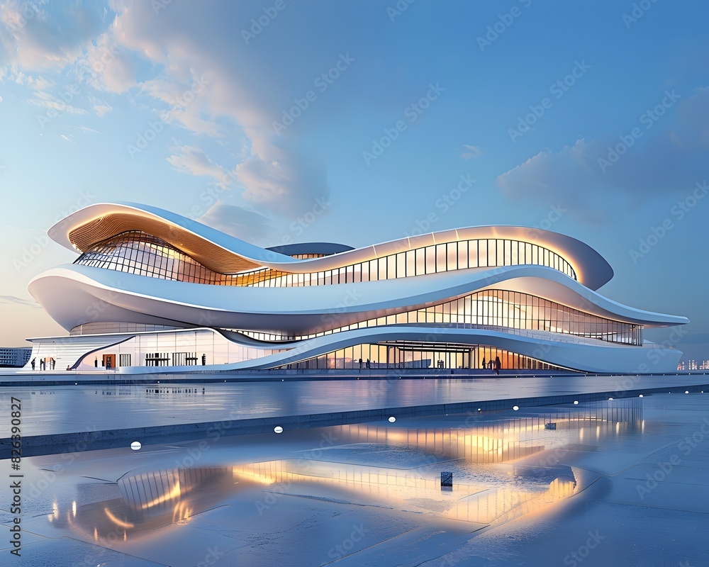 Futuristic Sports Complex with Retractable Roofs and Adaptive Spaces ...