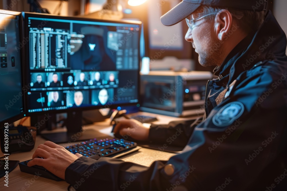 A media law enforcement agent investigating digital piracy and ...