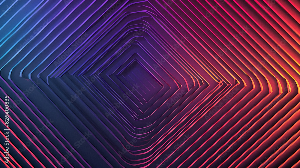 ภาพประกอบสต็อก Modern colorful line square tech corporate abstract ...