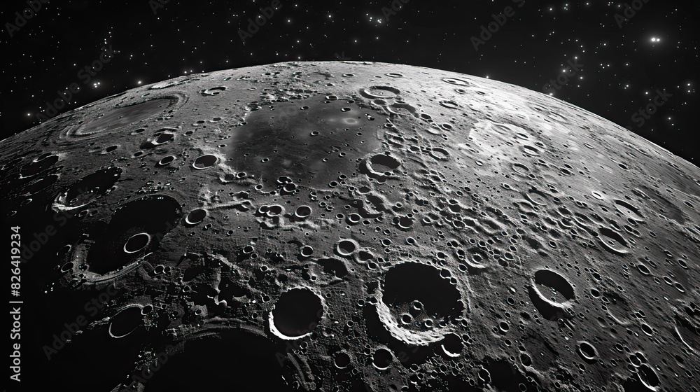 ภาพประกอบสต็อก Modern clear, simple and detailed space background ...