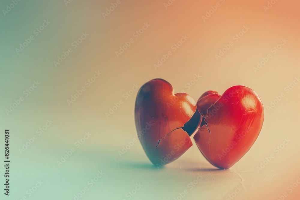 A representation of connection and communication: two halves of a ...