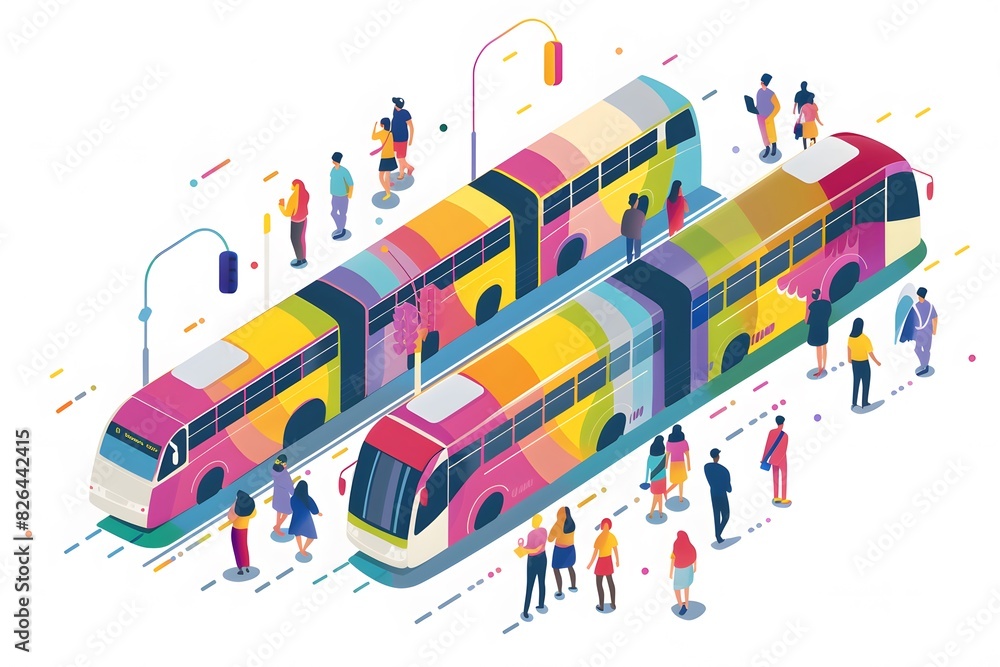 Inclusive transport: Create an image of inclusive transport options ...
