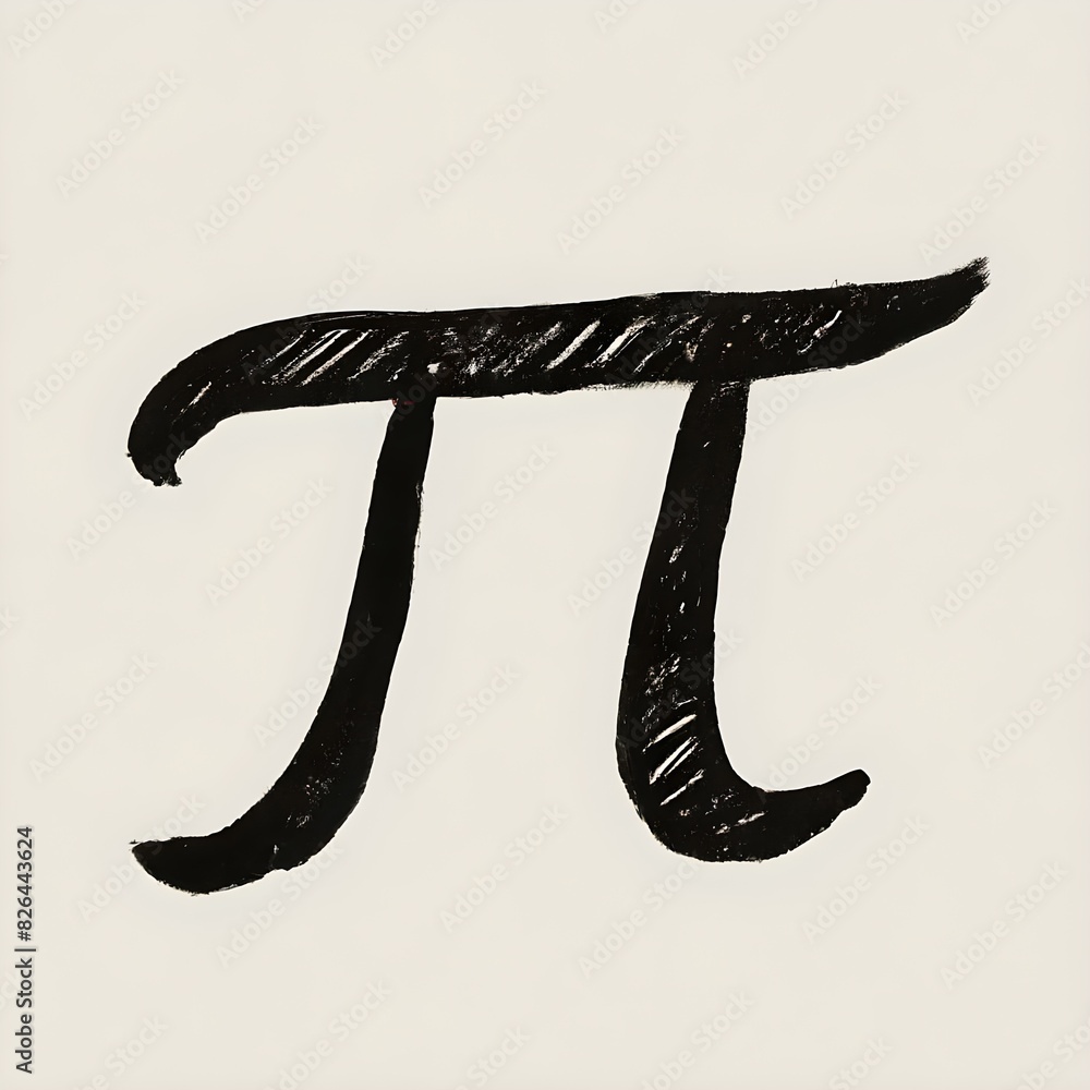 Drawing pi symbol Stock Illustration | Adobe Stock