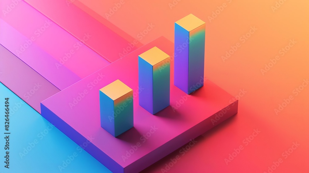 3 model of a risk assessment icon symbolizing risk management with a ...
