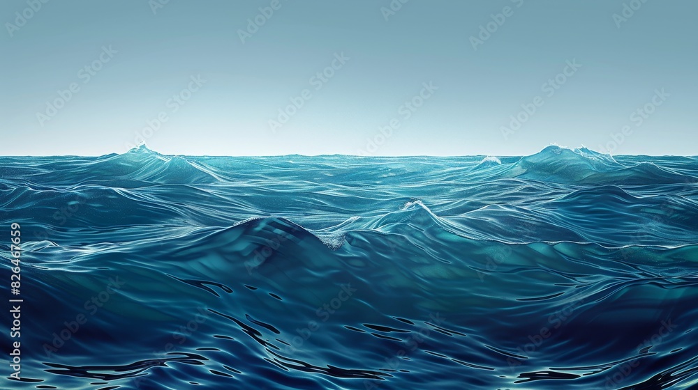 Water Gradients Ocean: An illustration depicting gradients in an ocean ...