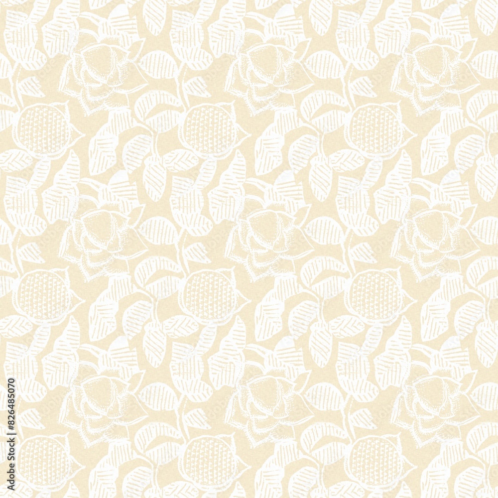 Modern white on cream lace effect wedding background texture. Soft ...