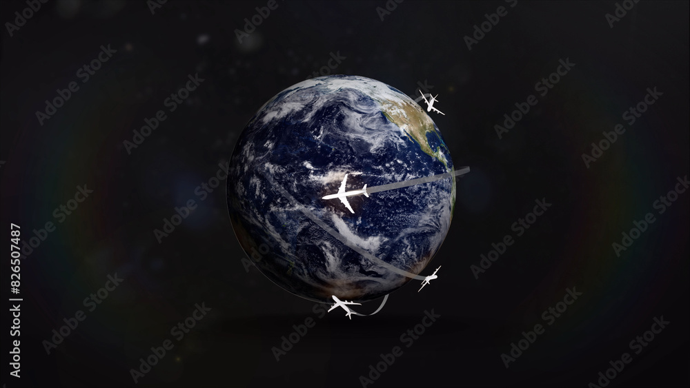 3D Earth Titles Stock Template | Adobe Stock