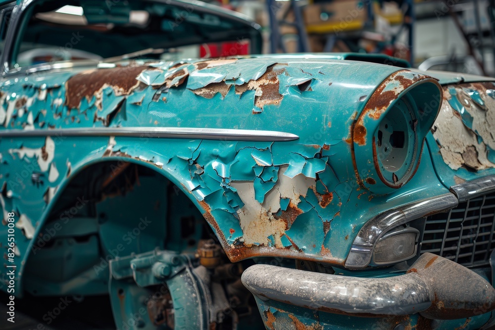 Auto body repair work, before and after shots of dents and damage ...