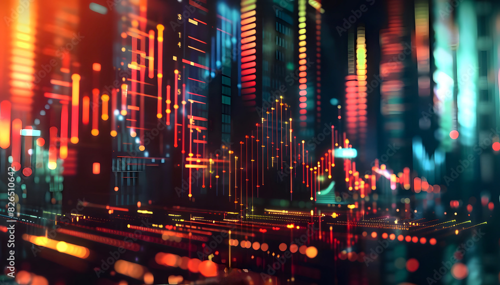 A beautiful data visualization of the stock market. The colors ...