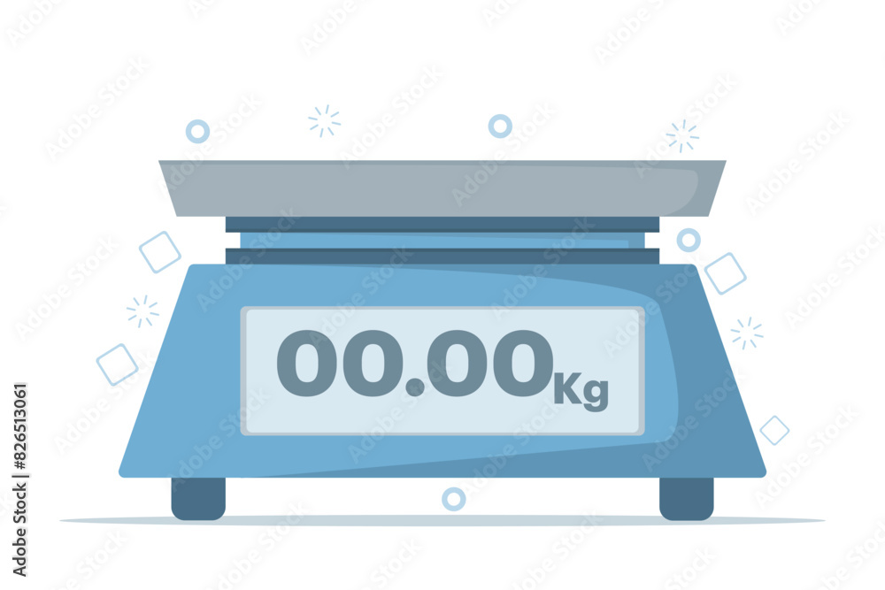 concept of electronic scales, measuring the weight of goods, scales for ...