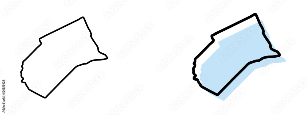 merced county map, merced county vector, merced county outline, merced ...