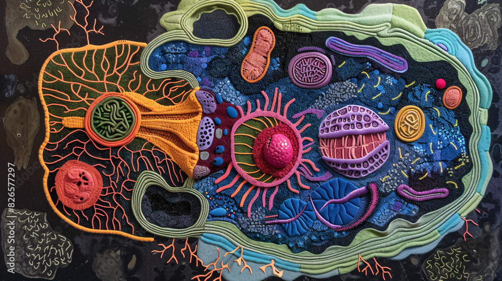 Annotated diagram of a plant cell, labeling key parts such as the cell ...