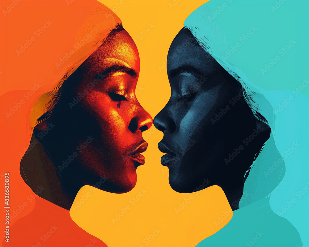 A modern illustration depicting the concept of acceptance and tolerance ...