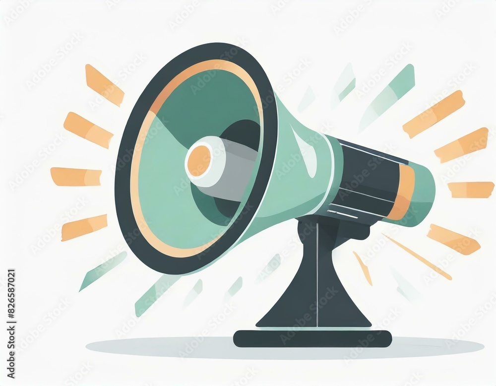 megaphone, speaker, communication, loudspeaker, bullhorn, announcement ...