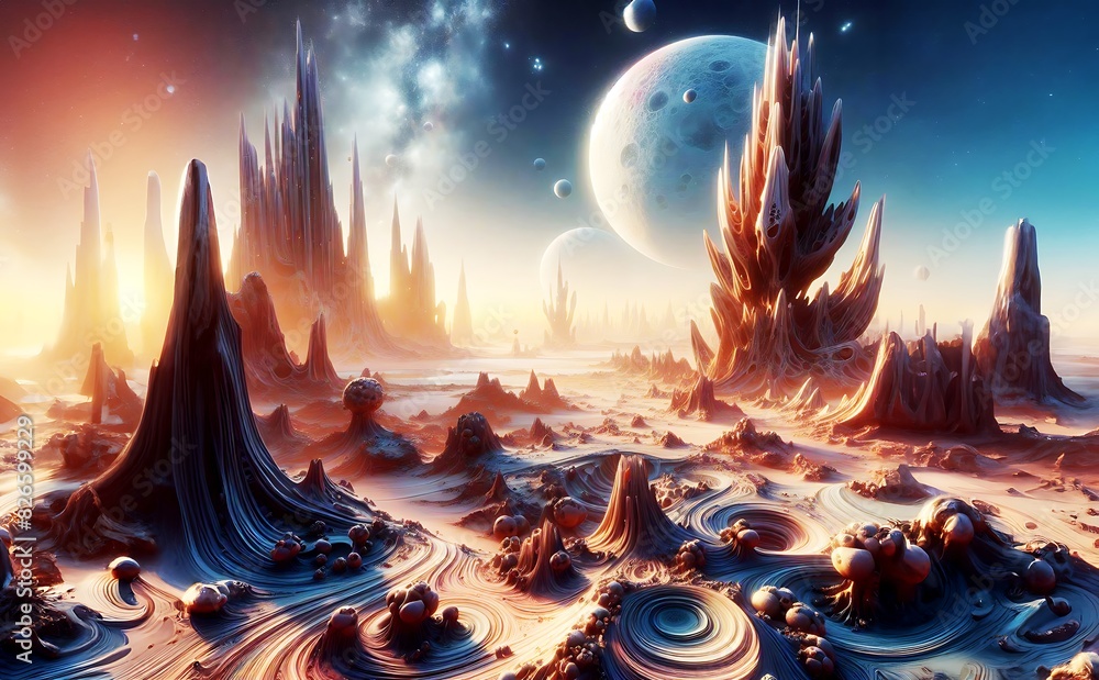 The song of a thousand birds trilling in the cosmos, concept art ...