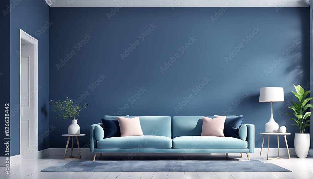 Luxury Modern Home Design with Living Room or Business Hall Scene in ...