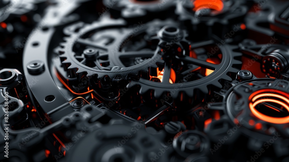 Black gear background featuring an engineering education and technical ...