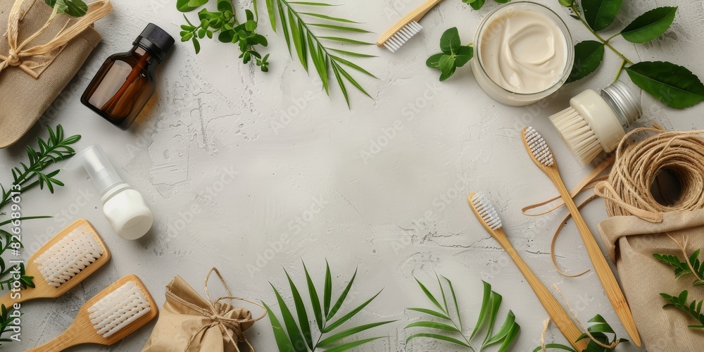Collection of eco-friendly products including bamboo toothbrushes ...